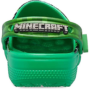 Crocs Classic Minecraft Clogs, Multi Black, 13 US Unisex Little Kid