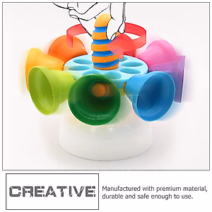 TOYMYTOY 1 Set Music Rotating Bell Toy Baby Percussion Instrument Bell Toys for Baby, Kids Musical Instruments Set Baby Drum Set Educational Toy Musical Bells for Kids