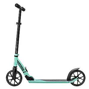 CITYGLIDE C200 Kick Scooter for Adults, Teens - Foldable, Lightweight, Adujustable - Carries Heavy Adults 220LB Max Load (Teal)