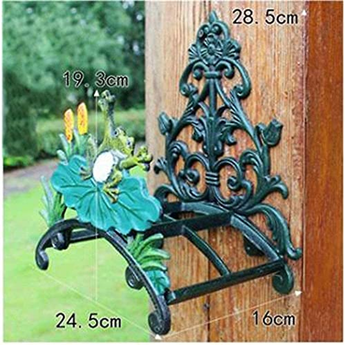 Riyyow Wall Mounted Hose Holder Heavy Duty Metal Frog Cast Iron Hose Hook Household Hose Reel Antique Garden Yard Decorative Wall Mounted Hose Butler Cast Iron Antique Design