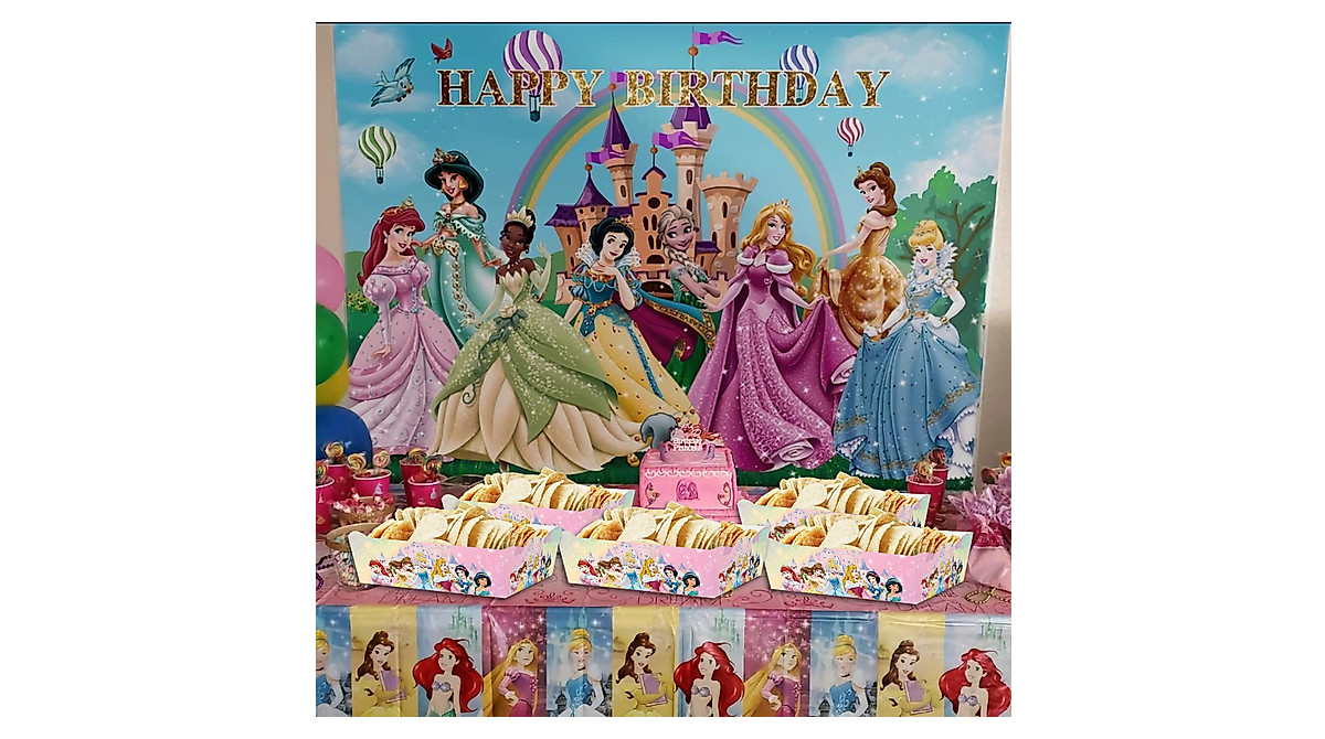 Princess Birthday Supplies - 30 Disposable Food Trays