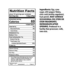 Divina Chili Fig Spread Jam, 9 Ounce