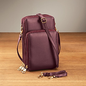 Multi-Compartment Cellphone Purse with Touch Screen