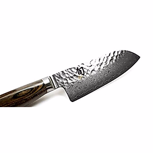 Shun TDM0727 Premier Santoku Knife, 5-1/2-Inch