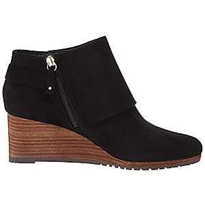 Dr. Scholl's Shoes womens Create Ankle Boot, Black Microfiber, 8.5 US