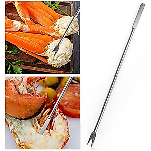 Seafood Tools Set includes 2 Crab Crackers, 2 Lobster Crackers Shellers, 4 Crab Leg Forks/Picks - Nut Cracker Set