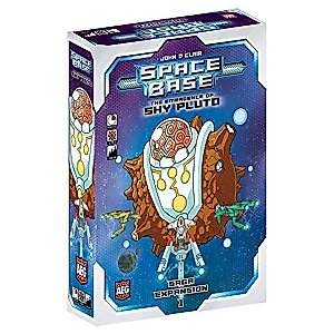Space Base The Emergence of Shy Pluto Expansion -AEG, Board Game, Dice Game, Play The Story, Stop The Planet Killer, Discover The Secrets, 2 to 5 Players, 60 Minute Play Time, for Ages 14 and Up