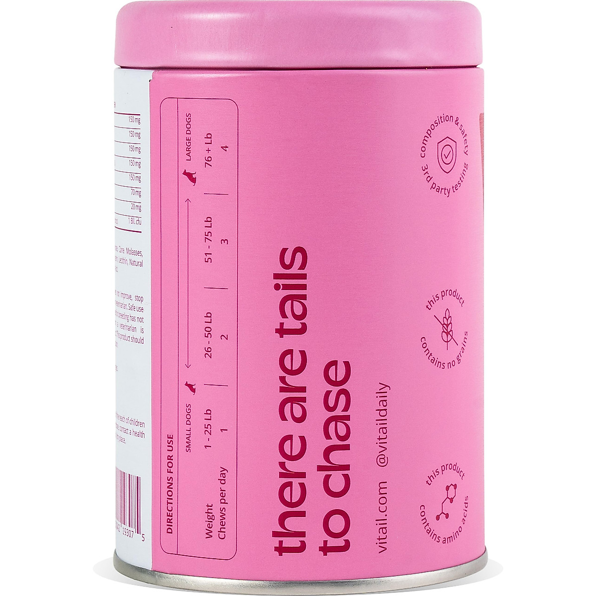 Vitail Skin Health & Seasonal Allergy Dog Chews | Quercetin, Omega-3, Bee Propolis, L-Proline, L-Glycine | Supports Collagen Production, Soothes Itchy Skin & Promotes Skin Health | 90 Soft Chews