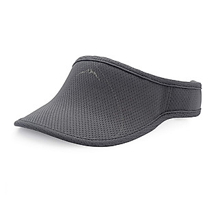 USHAKE Sun Visor Hat - Ultimate Protection and Comfort for Outdoor Activities - Golf Running Jogging Tennis Hiking Dark Grey