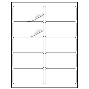 Methdic Shipping Labels 2"×4" 500 Labels Sticker Paper for Laser/Ink Jet Printer Mailing Labels 8.5"*11" White 10 per Sheet