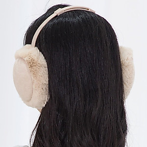 Women's Winter Warm Earmuffs Thickened Adjustable Plush Ear Cover Keep Ears Warm (Gray)