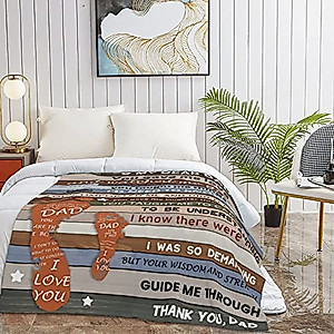 Gifts for Dad, Dad Birthday Gift, to My Dad Blanket Gifts from Daughter Son, Christmas Fathers Day Birthday Gifts for Dad, Unique Gifts for dad who Wants Nothing, Best Dad Gifts, 60"x80"