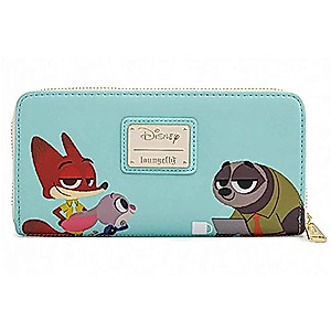 Loungefly Disney Zootopia Chibi Group Zip Around Wallet
