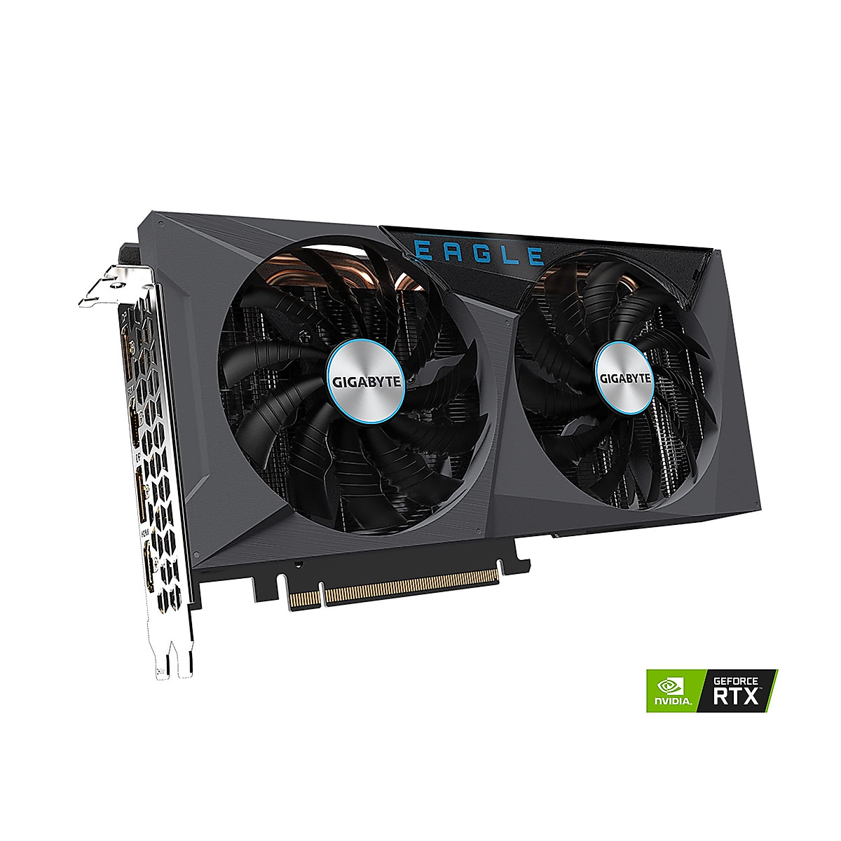 GIGABYTE GeForce RTX 3060 Ti Eagle OC 8G (REV2.0) Graphics Card, 2X WINDFORCE Fans, LHR, 8GB 256-bit GDDR6, GV-N306TEAGLE OC-8GD REV2.0 Video Card (Renewed)