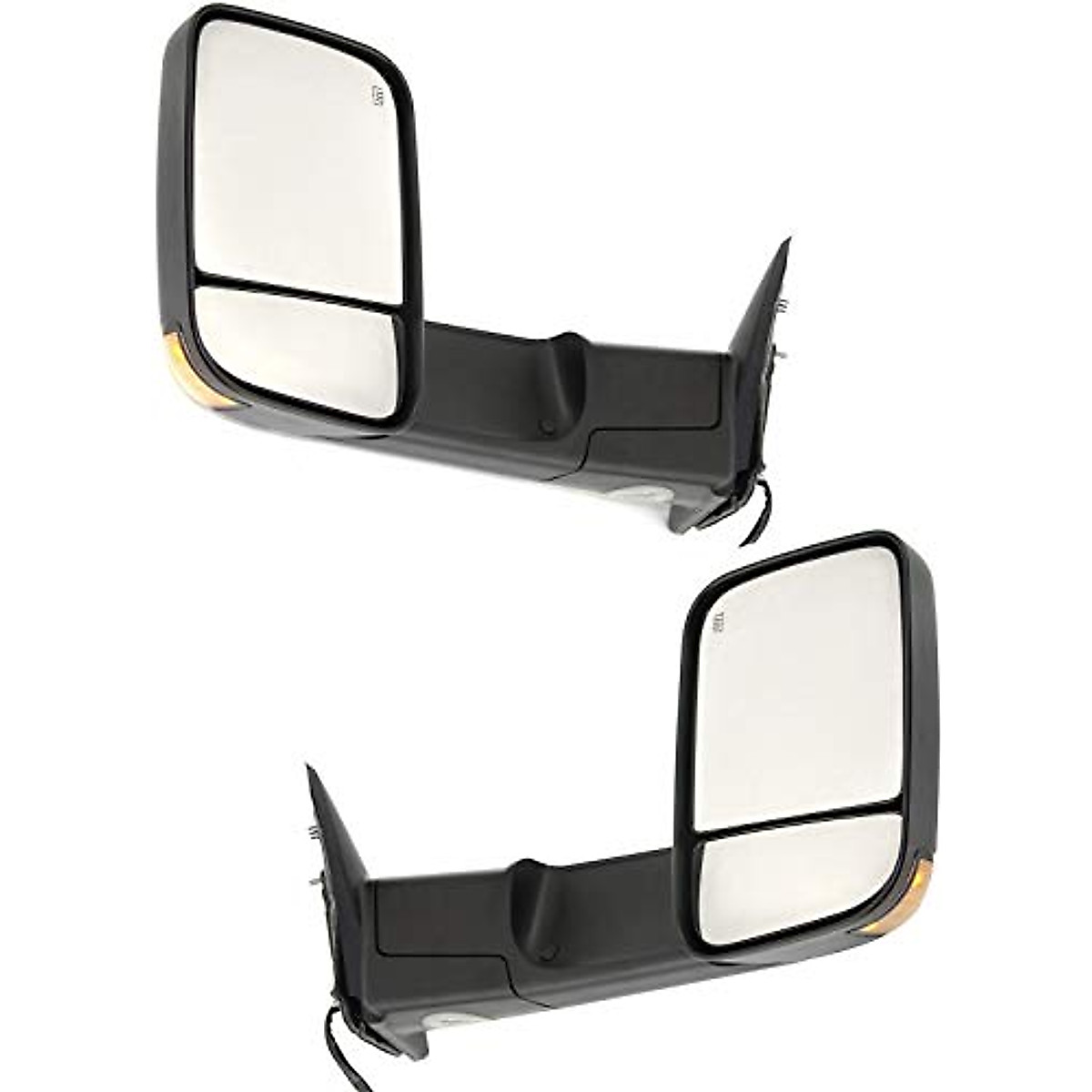 Kool Vue Set of 2 Mirror Compatible with 2011-2012 Ram 1500, 2011-2012 Ram 2500, Fits 2009-2010 Dodge Ram 1500 & 2010 Dodge Ram 2500 Driver and Passenger Side CH1320315, CH1321315