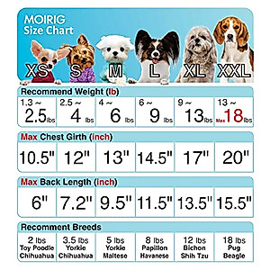 MOIRIG Dog Sweater, Dog Sweaters for Small Dogs, 3 Pack Warm Soft Pet Clothes for Puppy, Medium Large Cat, Dogs Girl or Boy, Dog Shirt for Winter Christmas (X-Small, Pink+Purple+HotPink)
