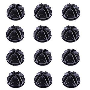 TOPBATHY 20 Pcs Wire Cube Connectors Plastic Wire Grid Cube Storage Shelving Unit Connectors Closet Clasp Buckle Clip for DIY Modular Organizer Closet (Black)