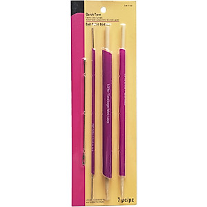 Bequilter Fabric Tube Turners Set, 3 Pieces Assorted Sizes with Ball Point Bodkin, for Sewing DIY Tool