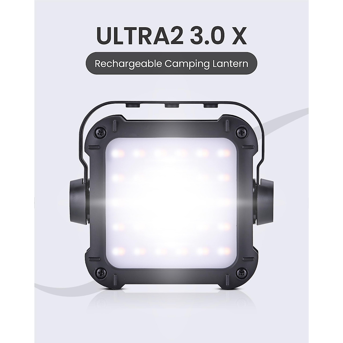 CLAYMORE Ultra2 3.0 (X-Large) - Outdoor Rechargeable LED Light for Camping, Tent, Backpacking, Emergency and Industrial Use. Waterproof, Portable Lantern with USB-C, Up to 80 Hours Battery Life.