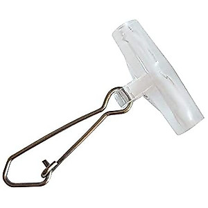 Fishing Line Slides Lock Snaps High Strength Stainless Steel Slider Swivel Snap Kit Fishing Tackle White (25pcs)