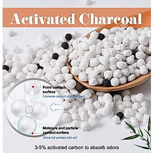 RECYCO 10 Packs 240g Moisture Absorbers Packets Fragrance Free Hanging Dehumidifier Bags for Closet, Basements, Bathroom, Bedroom, Kitchen, Cars, Dormitory, Laundry Rooms