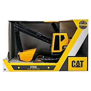 CAT Construction Toys, Steel Construction Excavator - Heavy-Duty & Durable - Ergonomic Handles 3+ Years - Perfect for Kids, Dig & Haul Dirt All Day Long