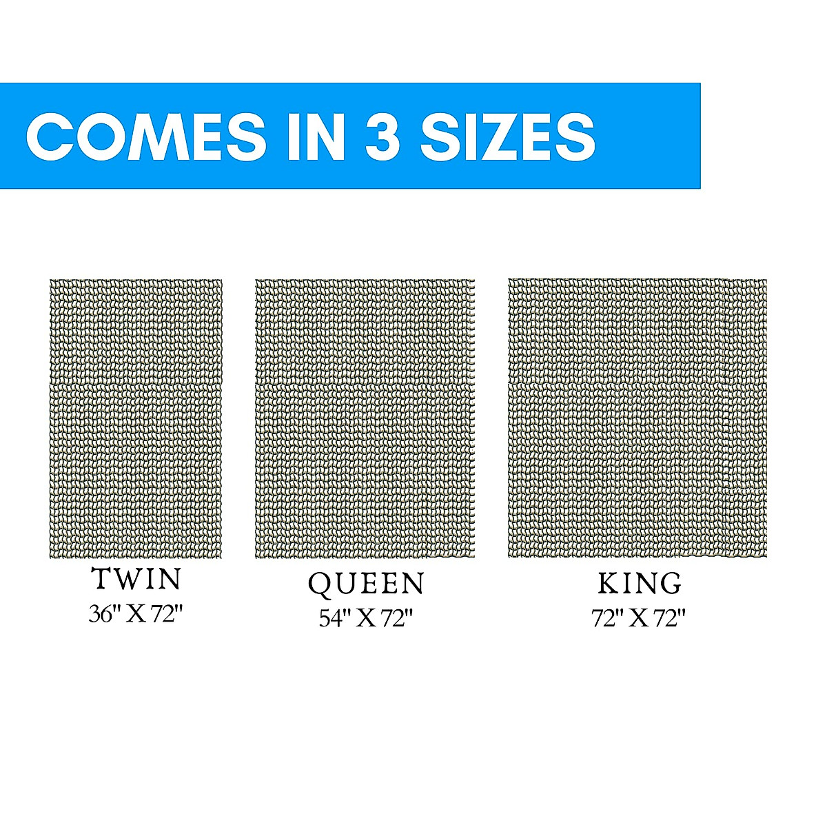 MISTIC COOL Mattress Slide Stopper - Queen/ Full, Customizable Rubber Mattress Gripper for Box Springs, Platform Beds, Couch Cushions & Futons, Durable, Reusable, Easy to Clean