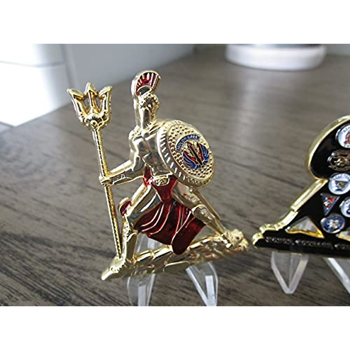 Naval Special Warfare Command Navy Seal Teams Spartan NSW Challenge Coin