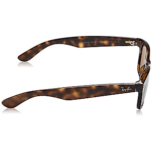 Ray-Ban womens Rb2132 New Wayfarer sunglasses, Tortoise Frame Solid Brown Lens, Large US