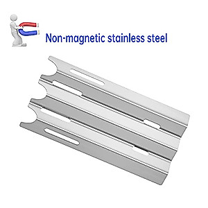 Folocy 14 1/2" Stainless Steel Grill Burners BBQ Gas Grill Replacement Parts for Vermont Castings CF9030, CF9050, VCS5005, VM400, Jenn Air JA460, JA480, JA580, Outdoor Cooking Grill Repair Kit