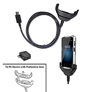 Generic Charger Compatible with Zebra TC51, TC52, TC56, TC57 Android Scanners | Power Supply Included (Charger's Removable Insert Allows to Charge Device with Protective BootCase)