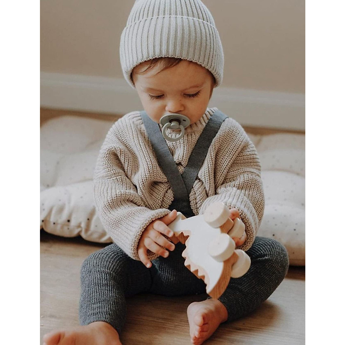 Arssm Toddler Sweater Knit Baby Boy Girl Kids Sweater Crewneck Long Sleeve Pullover Sweater Tops Winter Clothes(Beige-3T)