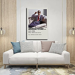 American Psycho Poster Canvas Poster Unframe: 12x18inch(30x45cm)