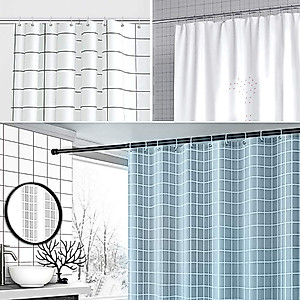 FANDAMEI 36 Pieces Shower Curtain Rings, Plastic Shower Curtain Hooks Hanger for Bathroom Shower Window Rod, C Shaped Shower Hooks for Shower Curtain