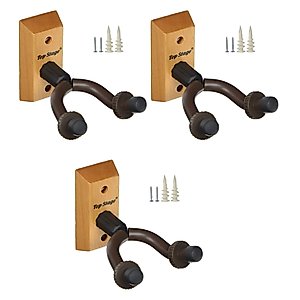 3-PACK Top Stage® Acoustic Electric Guitar Hanger Keeper Wall Stand, 3-PACK, JX15-NA