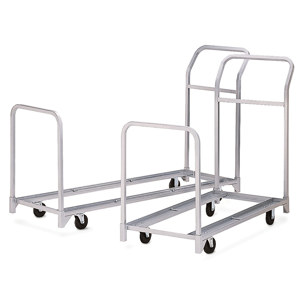 Raymond Folded and Stacked Chair Tote with Hard Rubber Casters, 300 lbs Load Capacity, 50-3/4" Length x 22" Width