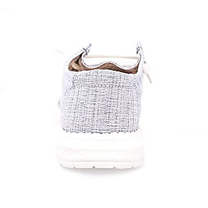 Women's Slip On Loafer Shoes Canvas Low Top Fashion Sneakers Casual Flat Comfortable Walking Shoes Light Grey09