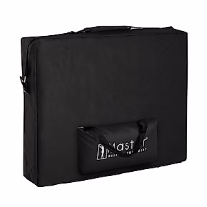 Master Massage Zephyr Lightweight Portable Massage Table Package- Tattoo Table- Spa Bed (Black, Maroon)
