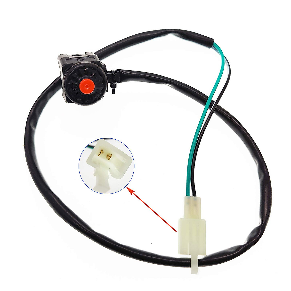 ATV Wiring Harness 110cc Chinese ATV Wiring Harness CDI Ignition Coil 2 Coil Magneto stator Plate Set for tao tao Scooter Pit Bike ATV 50cc 70cc 90cc 110cc 125cc 4 Stroke Wiring Harness