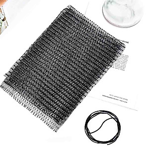 Formery Sparkly Rhinestone Mesh Headband Crystal Wide Hairbands Turban Party Nightclub Rave Edge Hair Wraps Scarf for Women and Girls (Black)
