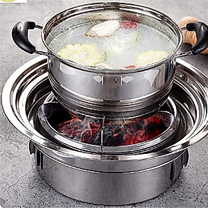 GEEKLLS Charcoal grills Stainless Steel Charcoal Barbecue Grill Household BBQ Grill Non-stick For Home Kitchen Outdoor Garden Barbecue Stove