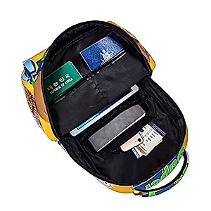 CONPELSON Backpacks Super Anime Why! Adjustable Laptop Backpack Double Shoulder Bag for Women Men Climbing Shopping Work