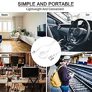 [Apple MFi Certified] for Apple Watch Charger Magnetic Charging Cable 4.9 ft/1.5m, 2 in 1 iPhone Watch Charger for Apple Watch Series SE/8/7/6/5/4/3/2/1 iPhone 14/13/12/11 Pro/Pro Max/XS Max/XS/XR