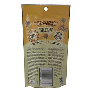 Friskies Party Mix Naturals Treats for Cats 3 Flavor Variety Bundle with 2 Toys, (1) Each: Chicken, Salmon, Tuna (2.1 Ounces)
