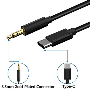 Linkidea Audio Cable for Sony WH-1000XM5 1000XM4 1000XM3 XB910N XB900N CH710N CH700N H910N MDR-XB950BT 1AM2, XB950N1, XB750BT Headphones, USB-C to 3.5mm TRS Replacement Aux Cord (3 ft / 1m 2Pack)