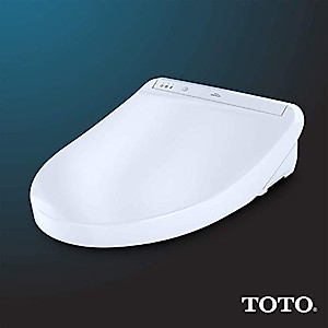 TOTO SW3036#01 K300 Electronic Bidet Toilet Cleansing, Instantaneous Water, PREMIST, Deodorizer, Warm Air Dryer, and Heated Seat, Elongated, Cotton White
