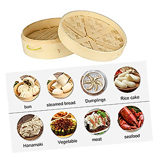SWOOMEY steamer dumpling stainless steel steam pot momo Kitchen three layer boilder dim sum basket Vegetable Steaming Holder wooden cooking utensils Cooking Tool seafood spaghetti bamboo