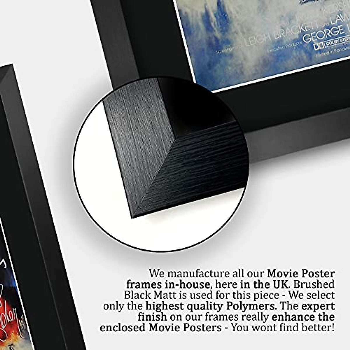 HWC Trading Star Wars - The Empire Strikes Back Movie Poster Cast Signed 16 x 12 inch Framed Gift Printed Autograph Film Print Photo Picture Display - 16" x 12" Framed