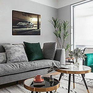 Car Poster Ferrari F40 Supercar Posters Racing Car Canvas Wall Art For Boy's Bedroom SuperCar Wall Decor Frame-style 30x20inch(75x50cm)