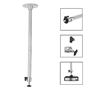 Ivosmart Mini Projector Wall Ceiling Mount Hanger 5KG Load Mounting Bracket for Mini Projector Camera with 9.3" Extension Pole